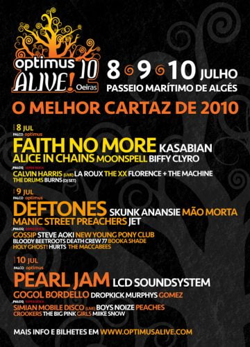 NOS Alive | Edições anteriores do Festival de Música