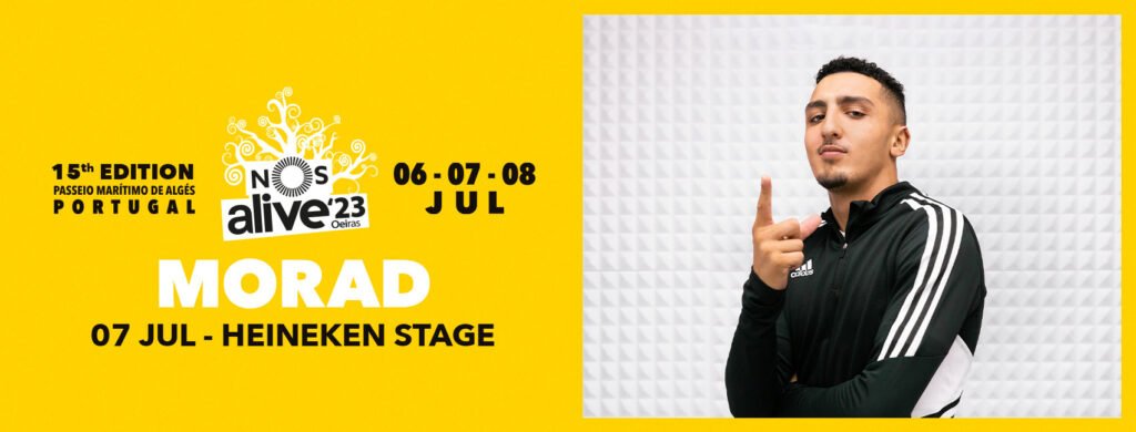 Morad confirmado no segundo dia do NOS Alive Festival