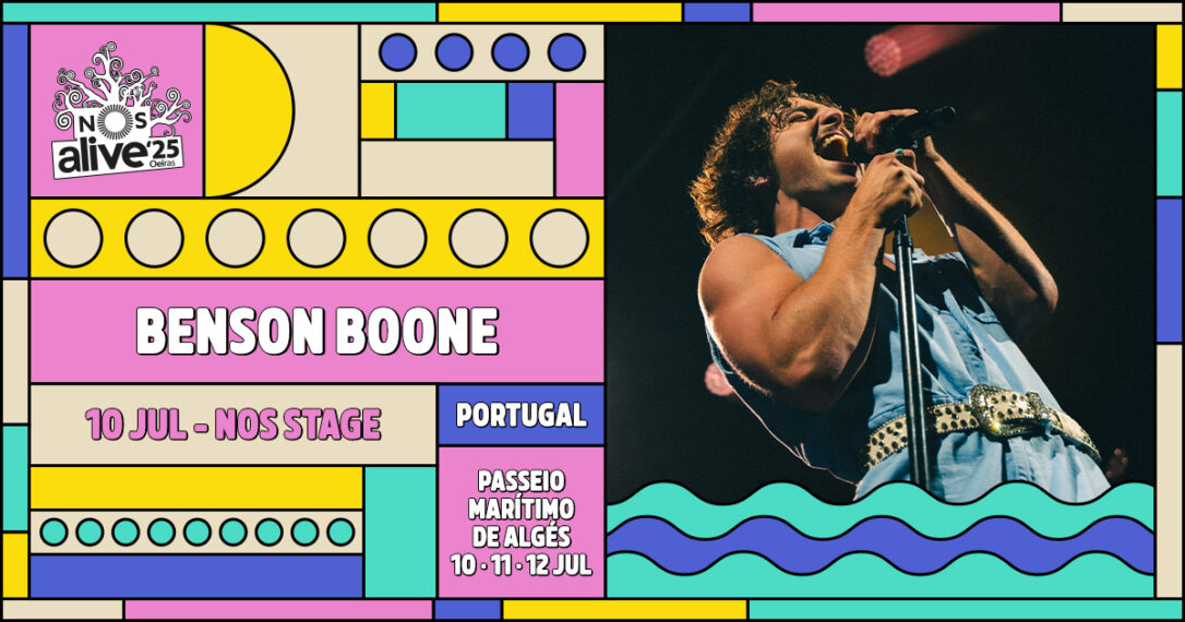 Benson Boone makes his Portuguese debut at NOS Alive'25