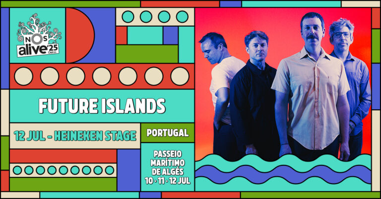 Future Islands performs on the Heineken Stage at NOS Alive'25