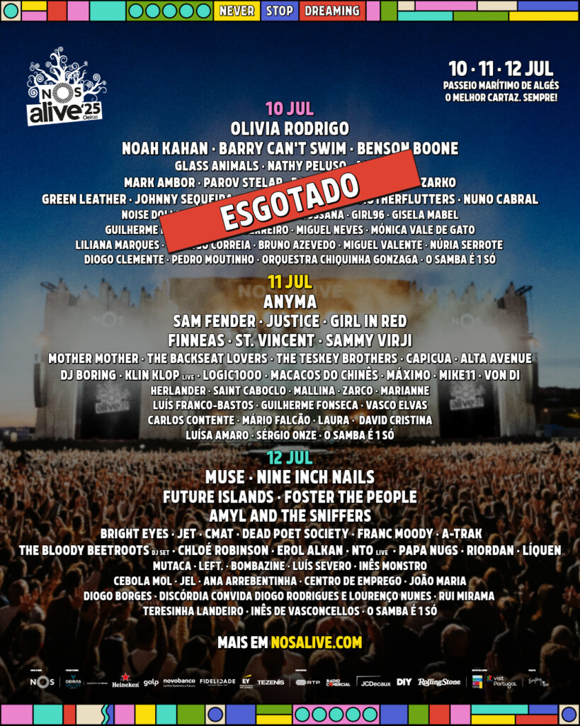 Muse and new confirmations on the NOS Alive'25 line-up